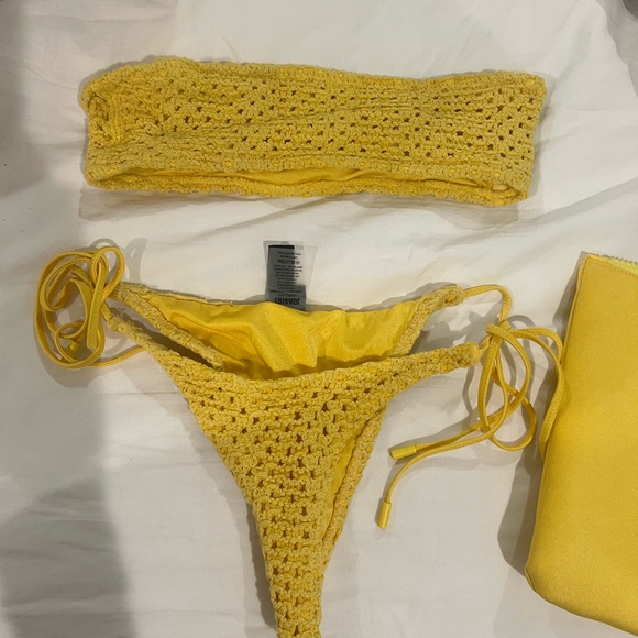 triangl swimwear | Swim | Yellow Crochet Bikini Set | Poshmark